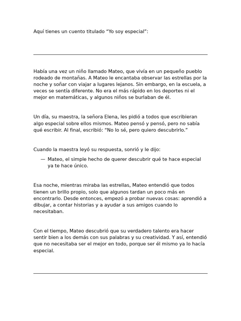 Yo Soy Especial | PDF