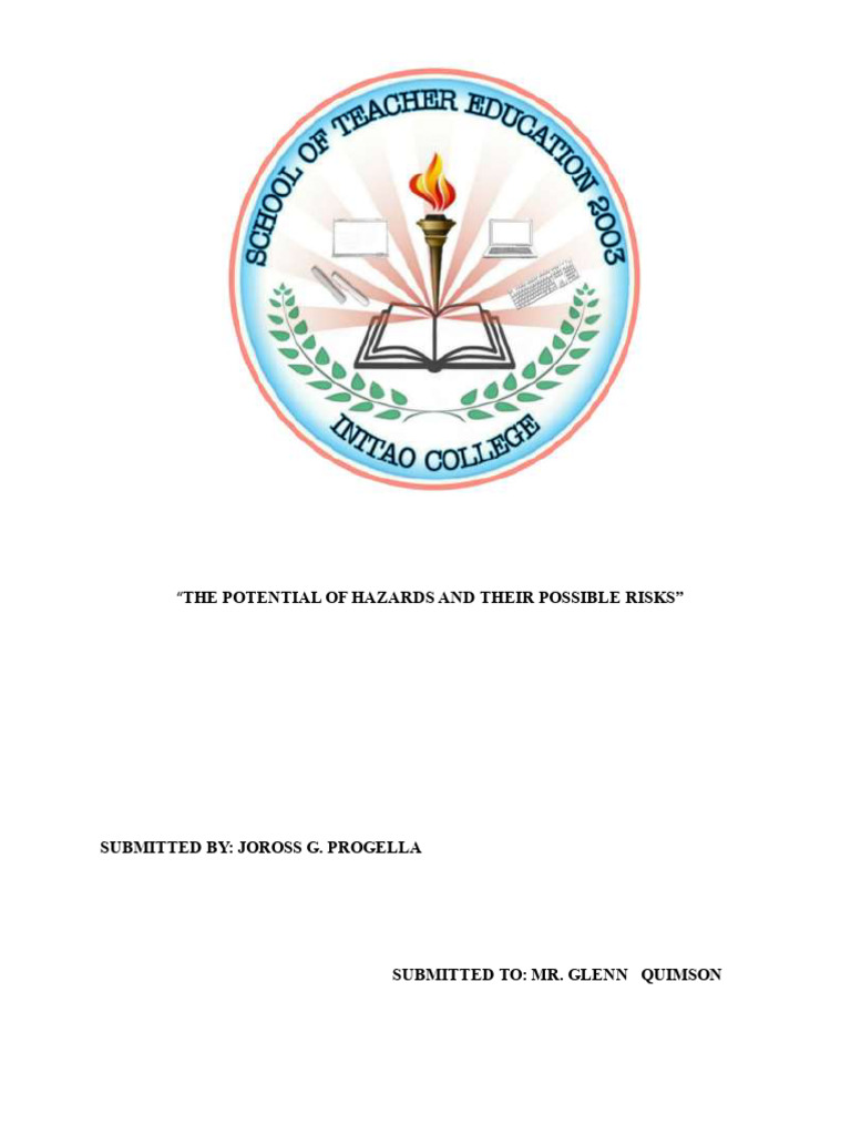 The Potential of Hazards and Their Possible Risks | PDF | Hazards | Safety