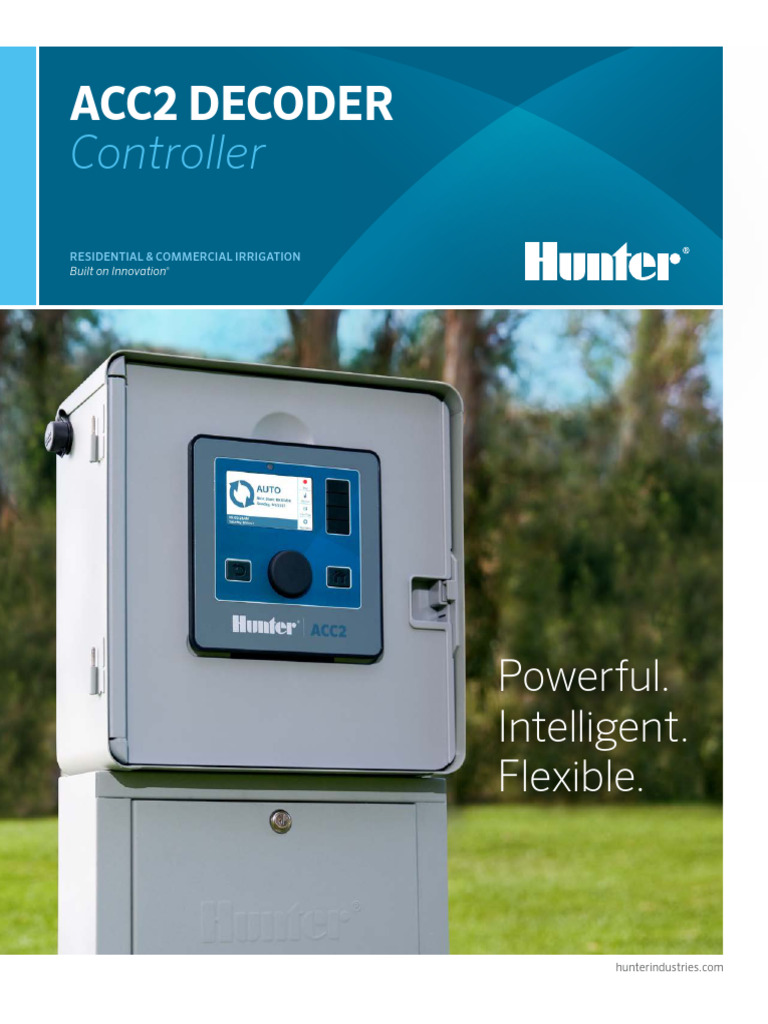 Hunter ACC2 Decoder Controller Brochure | PDF | Alternating Current ...