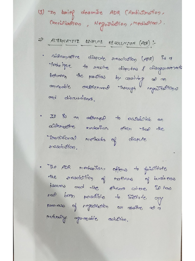 ADR Assignment | PDF