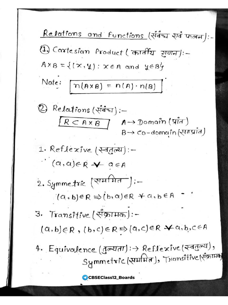 Maths Formula Notes For Boards Board Exams 2025 | PDF