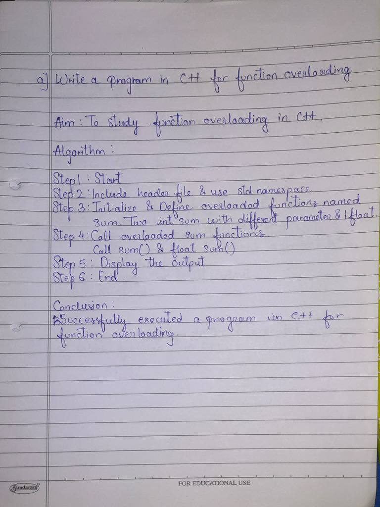 OOPs Exp1 Algo | PDF