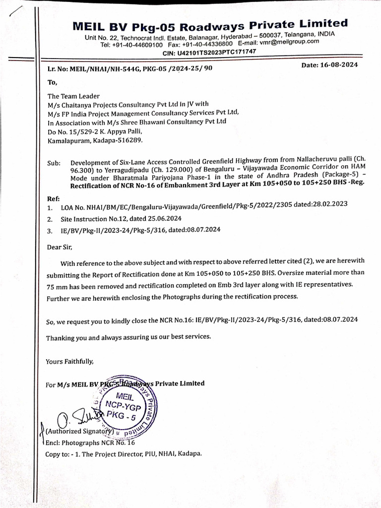 90.Closing of NCR 16 | PDF