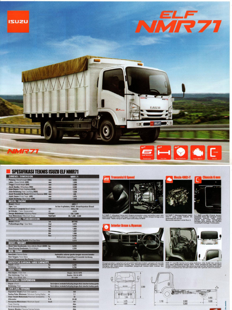Brosur ISUZU ELF NMR 71 T 5.3 | PDF