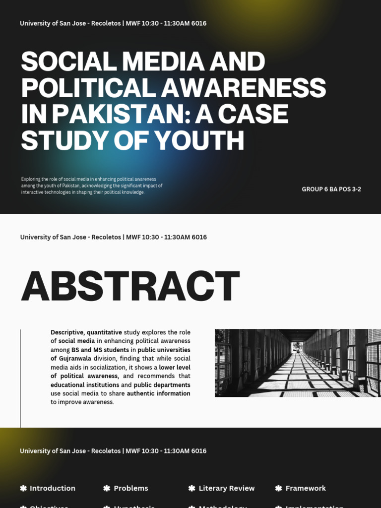 Social Media and Political Awareness in Pakistan A Case Study of Youth ...