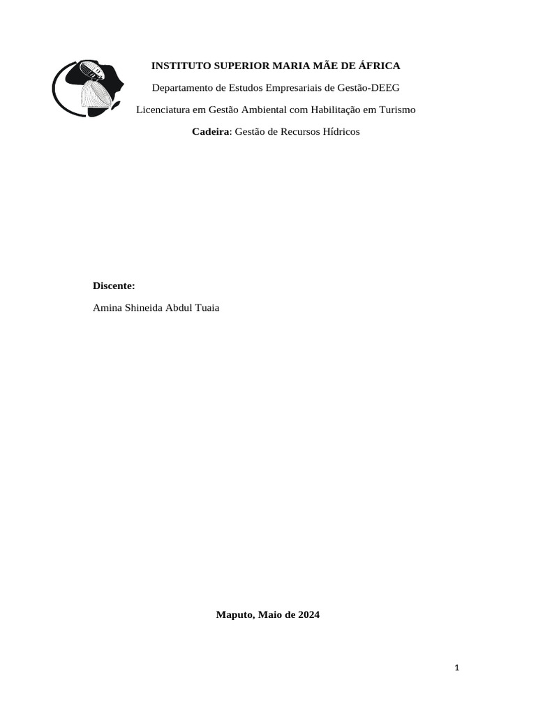 Plano Nacional Da Bacia Do Rovuma 23 | PDF