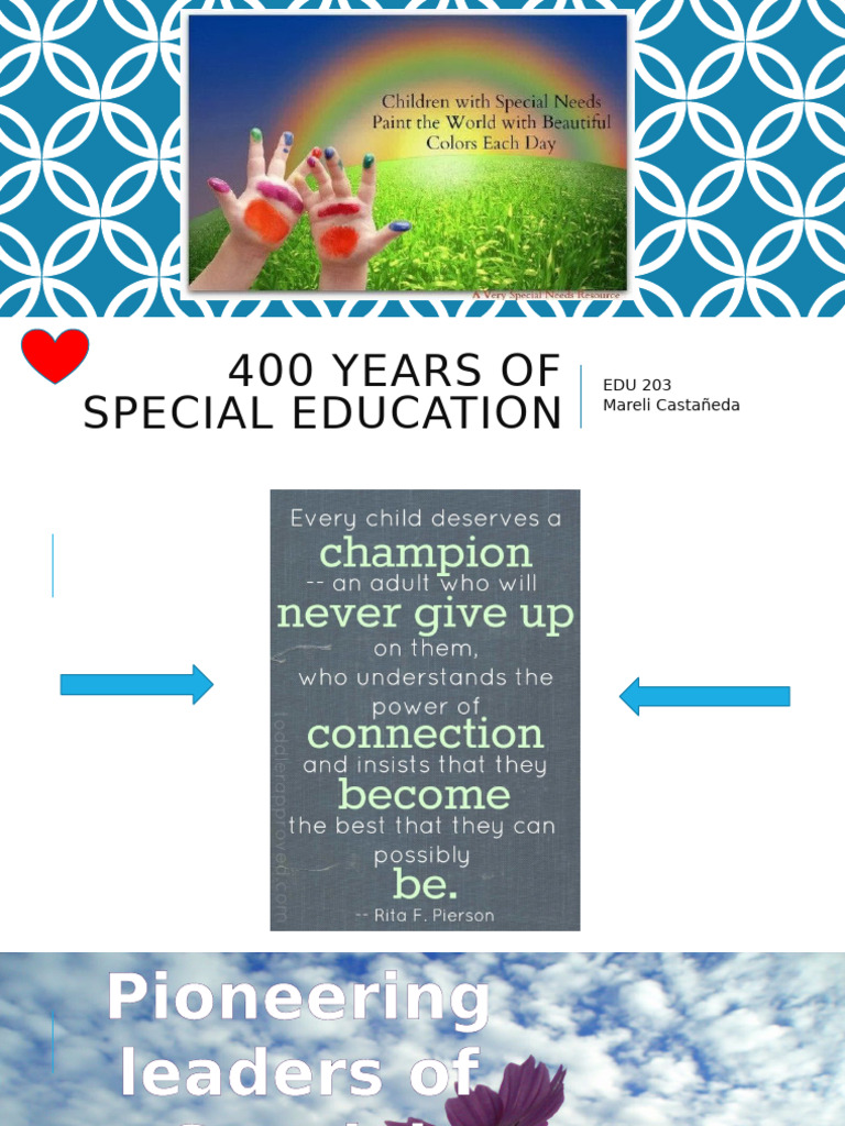 Historical Foundation of Special Education | PDF | Disability ...