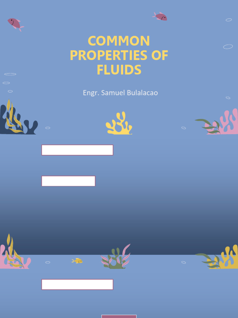 Common Properties of Fluids Explained | PDF | Fluid Dynamics | Fluid