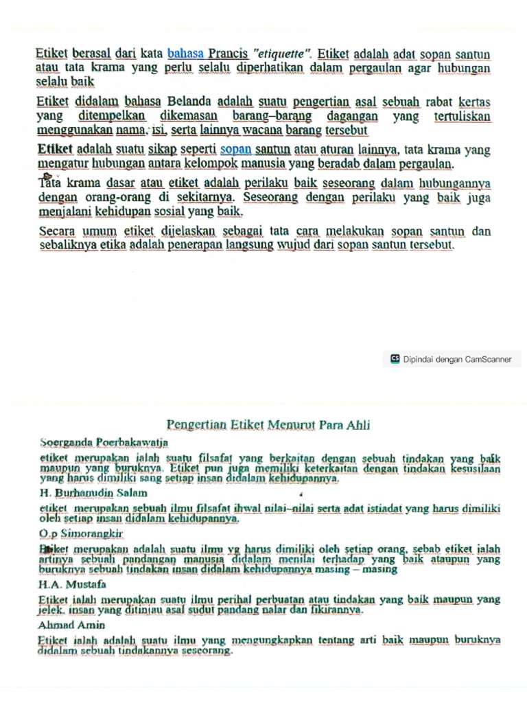 EtikaProfesi Pert2 Etiquette | PDF