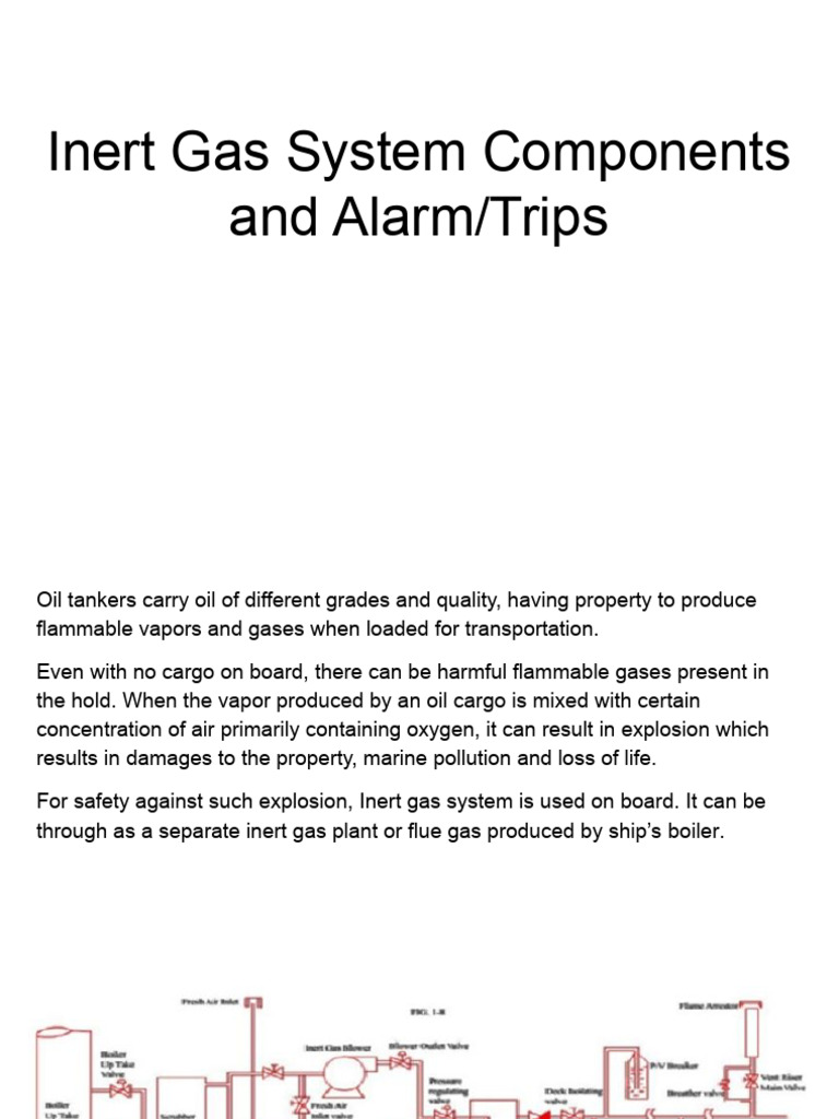 Inert Gas System Components and Alarm - Trips | PDF | Oil Tanker | Valve