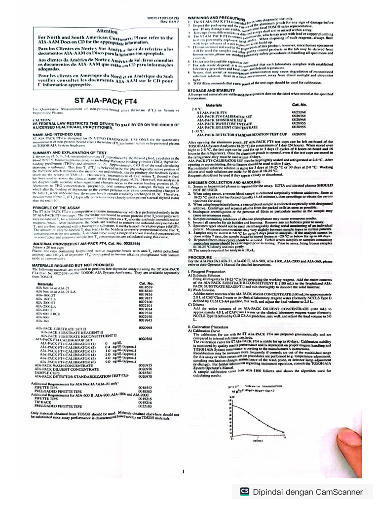 Insert Kit AIA PACK FT4 | PDF