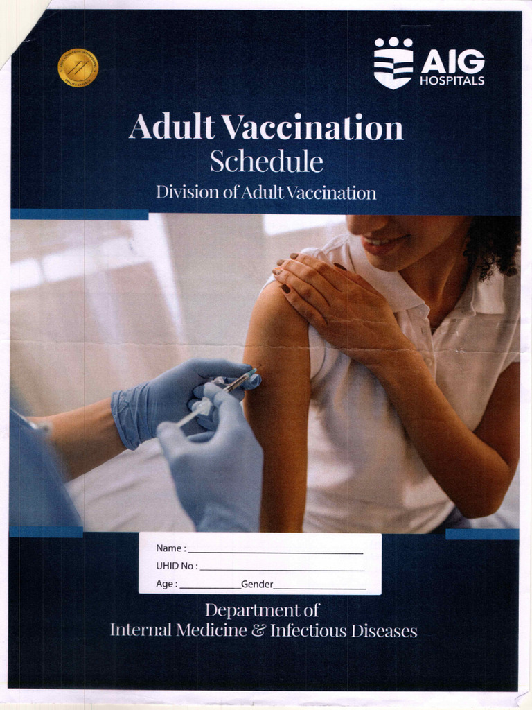 AIG Adult Immunization Schedule | PDF