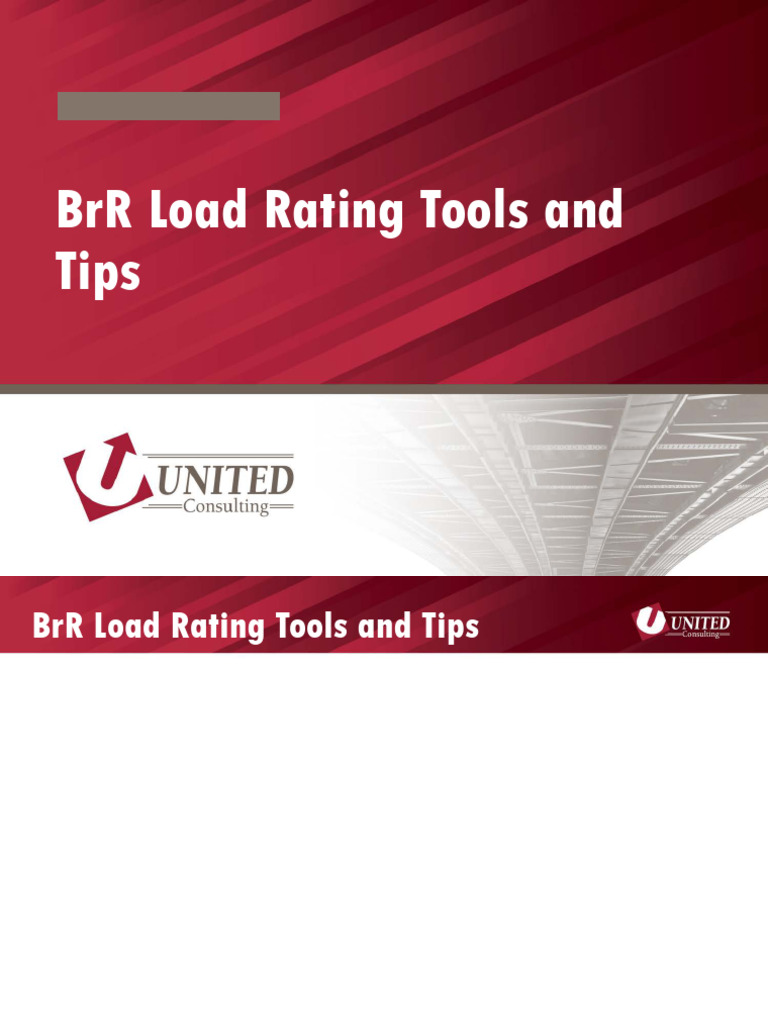 BrR Load Rating Tools and Tips Guide | PDF | Beam (Structure) | Icon ...