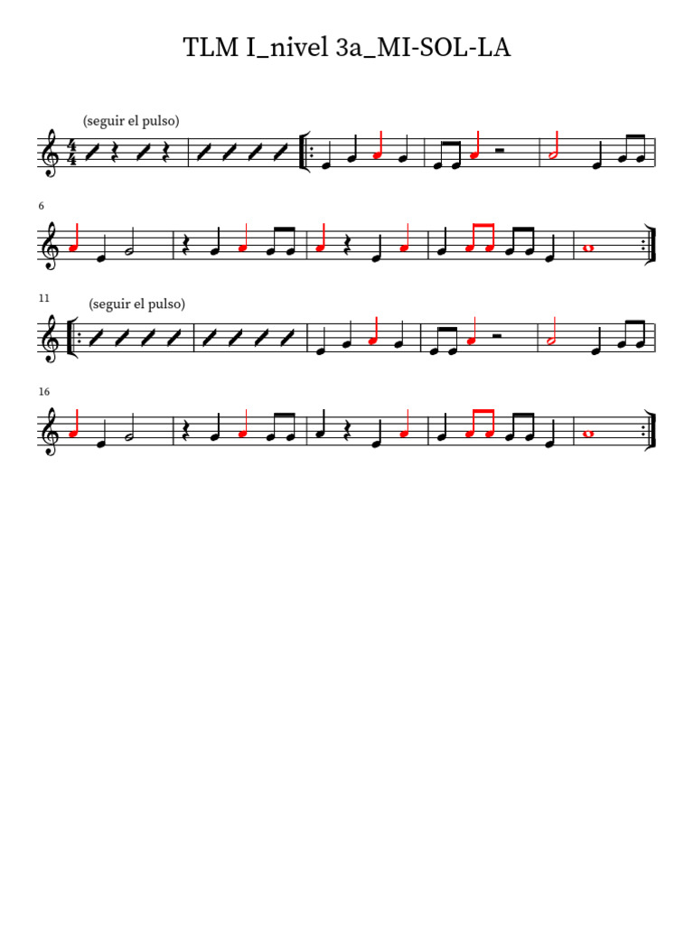 Tlm i Nivel 3a Mi-sol-la | PDF