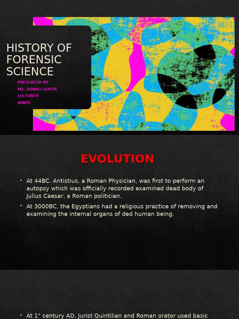 History of Forensic Science | PDF | Forensic Science | Fingerprint