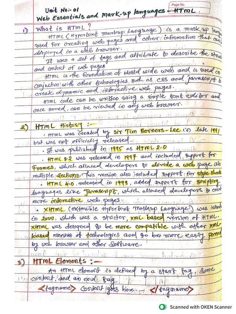 WT Notes Unit I | PDF