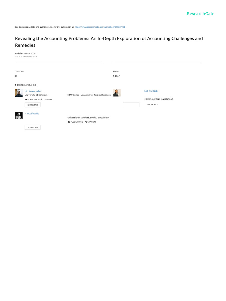 Accounting Challenges and Solutions Explained | PDF | Accounting | Payroll