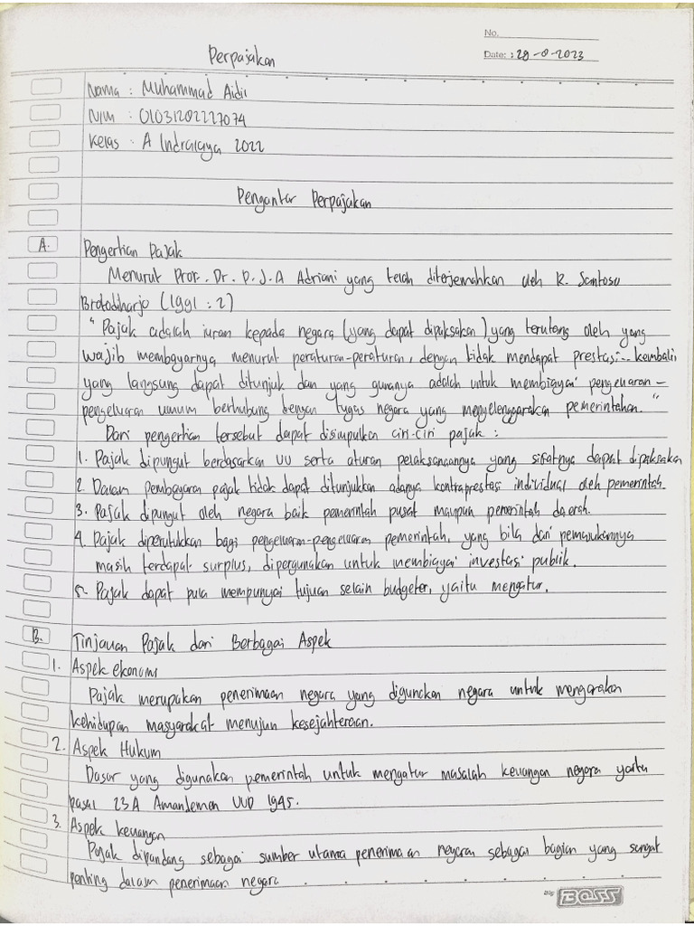 Muhammad Aidil (01031282227074)_Pajak 1 | PDF