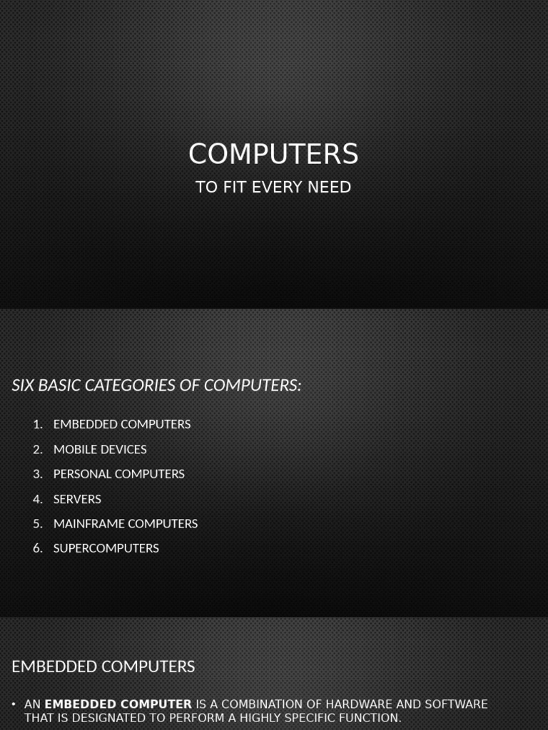 Presentation Computer Types | PDF | Personal Digital Assistant | Mobile Device