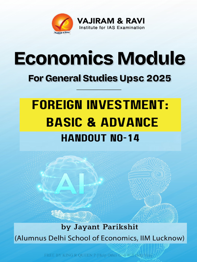 MCQs on Foreign Investment for UPSC | PDF | Institutional Investors ...