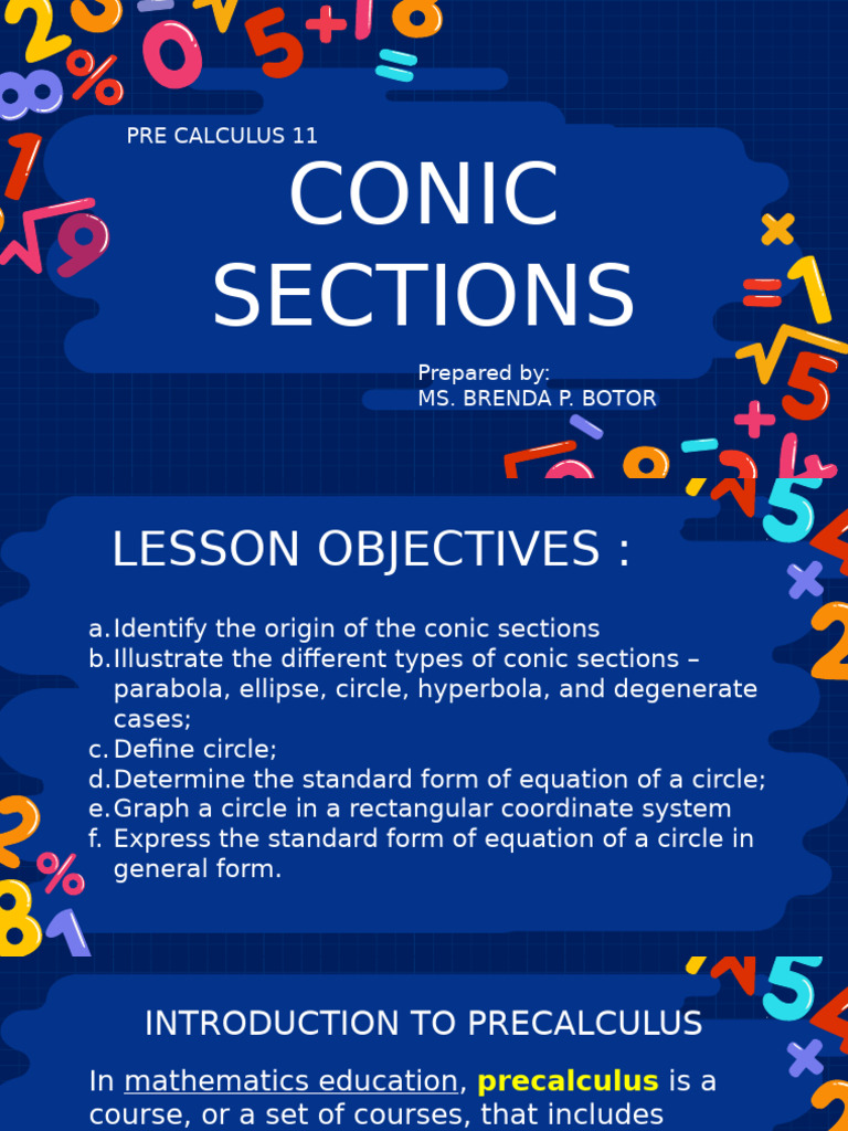 Conic Sections - Circles | PDF | Precalculus | Elementary Geometry