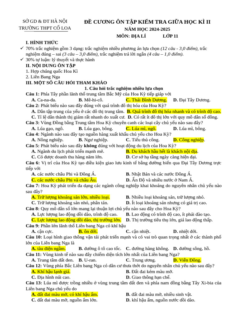 DE CUONG_11_GK2 | PDF