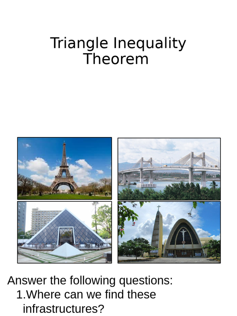 Triangle Inequality THEOREM and | PDF | Triangle | Geometric Shapes