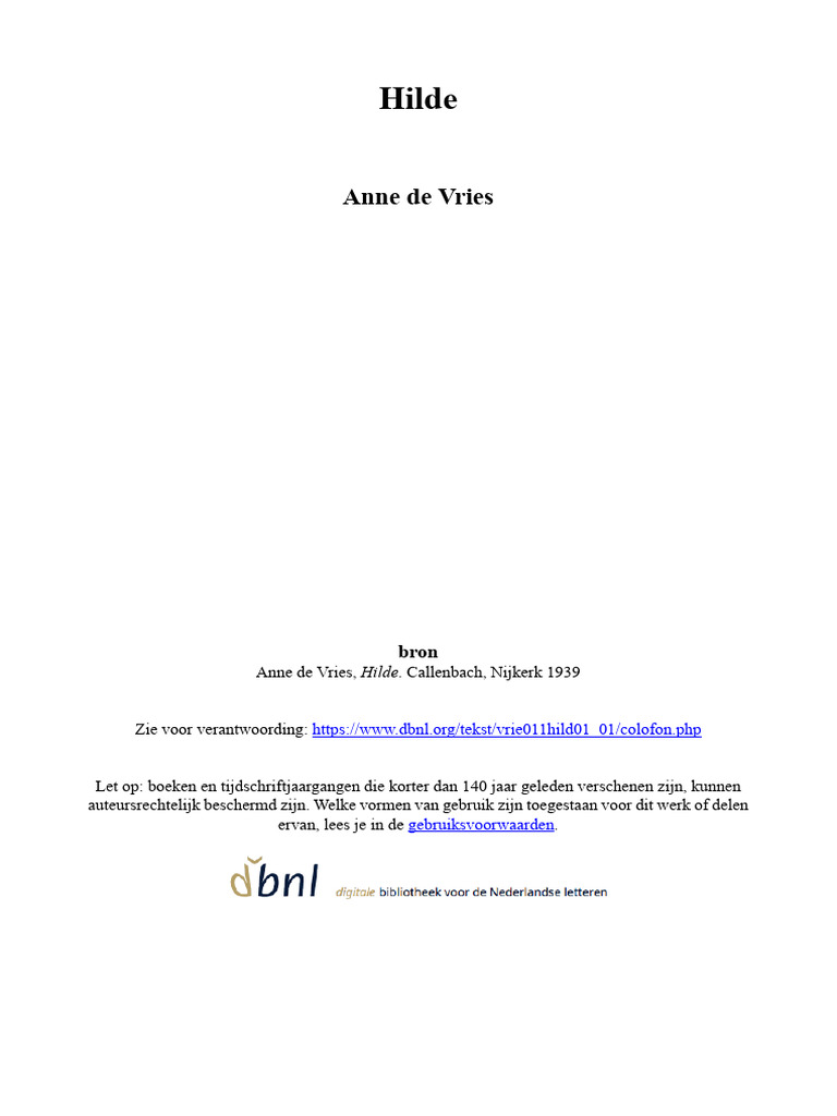 Hilde | PDF