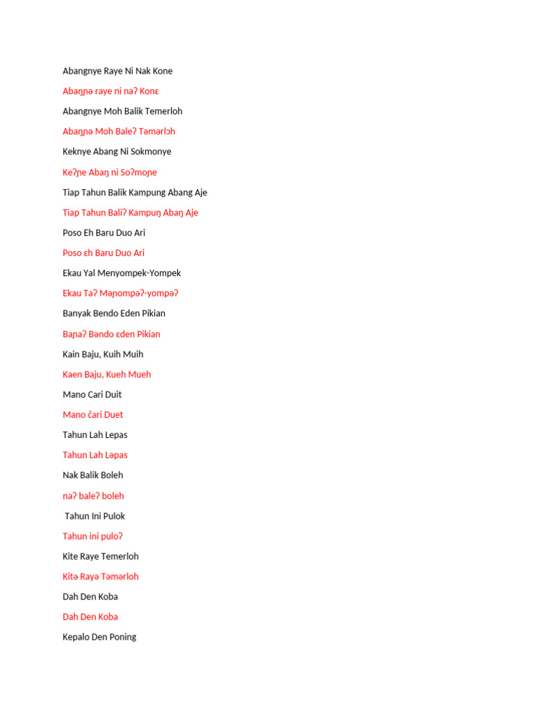 Abangnye Raye Ni Nak Kone | PDF