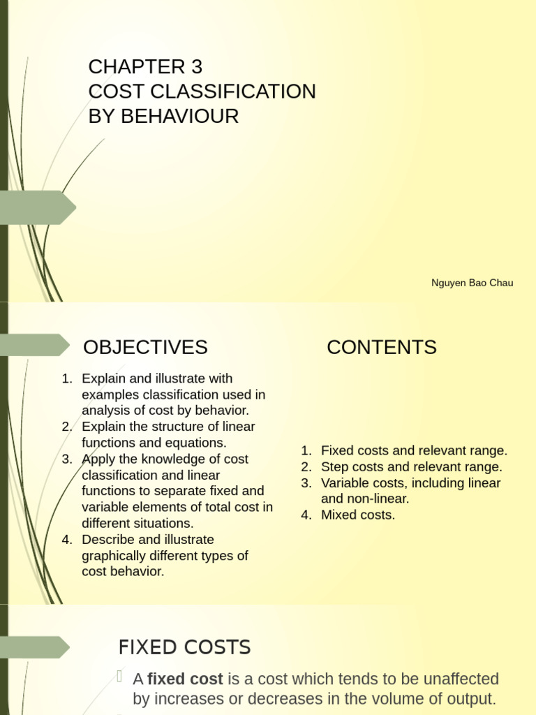 KTQTCB1-C2-CD2.4-Costs Classification By Behavior | PDF