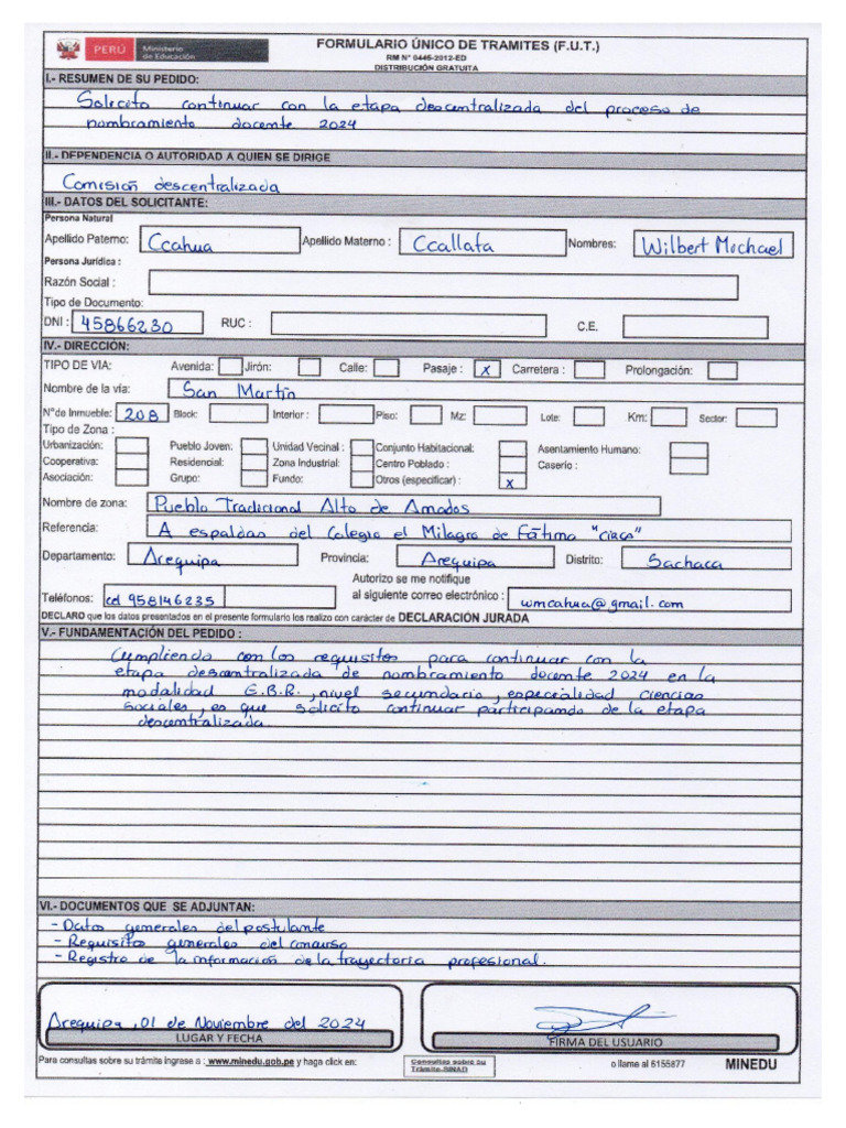 Expediente Nombramiento | PDF