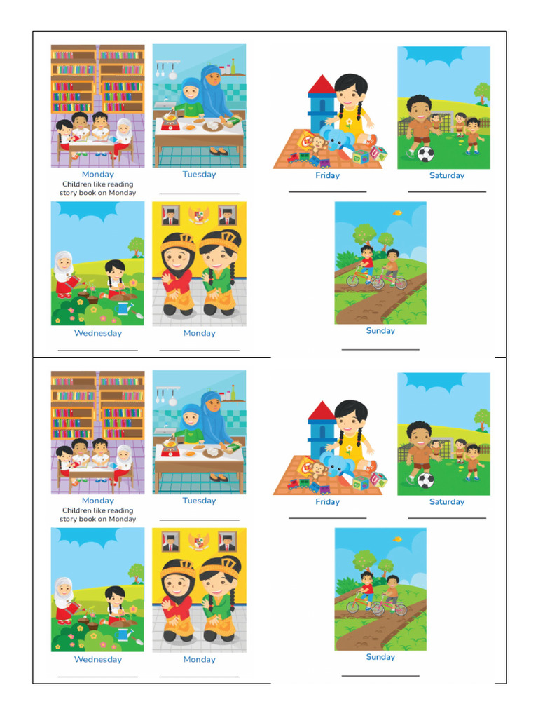 3 Tempel Gambar Hobby and Day | PDF