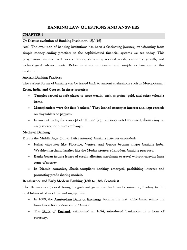 Banking Law Questions and Answers P | PDF | Banks | Cheque