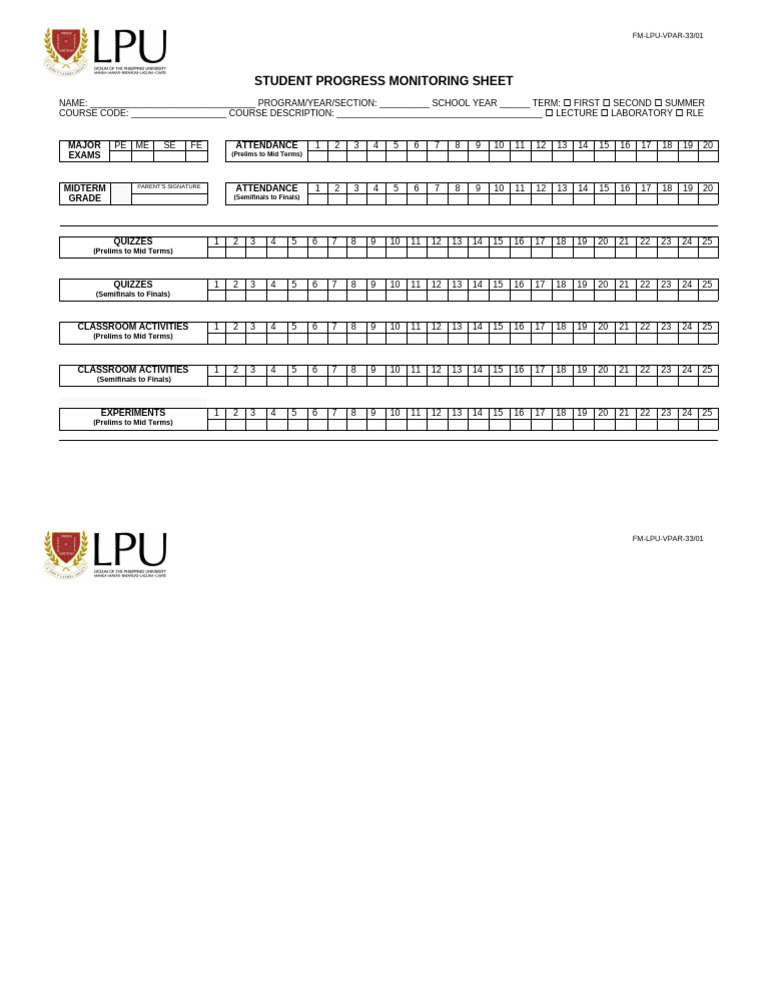 2.-STUDENT-PROGRESS-MONITORING-SHEET | PDF