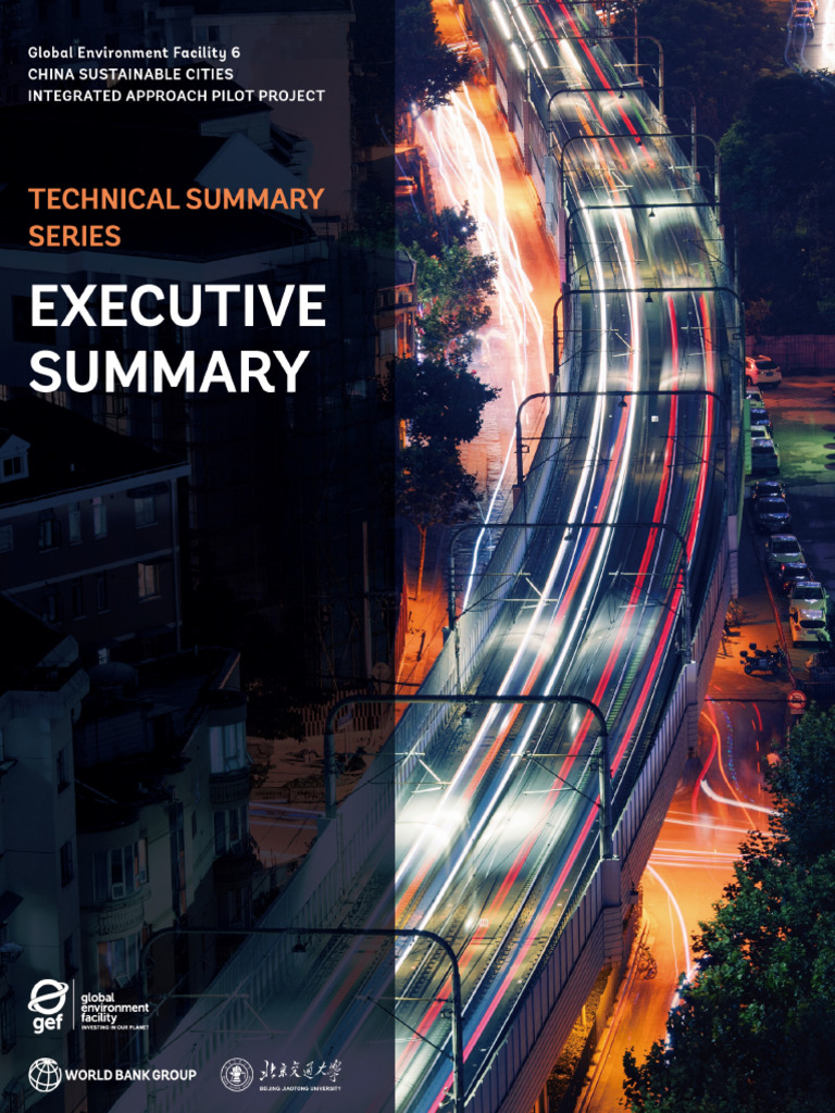 GEF Sustainable Cities Integrated Approach Pilot Project - Executive ...