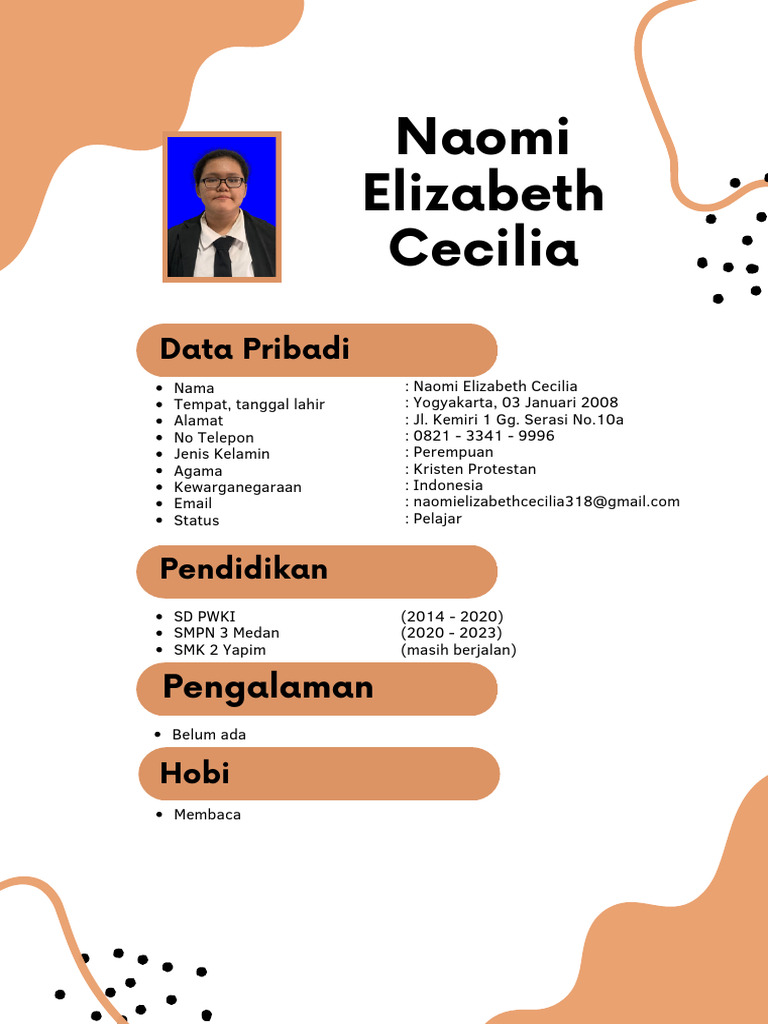 CV-Naomi Elizabeth Cecilia_20250217_224114_0000 | PDF