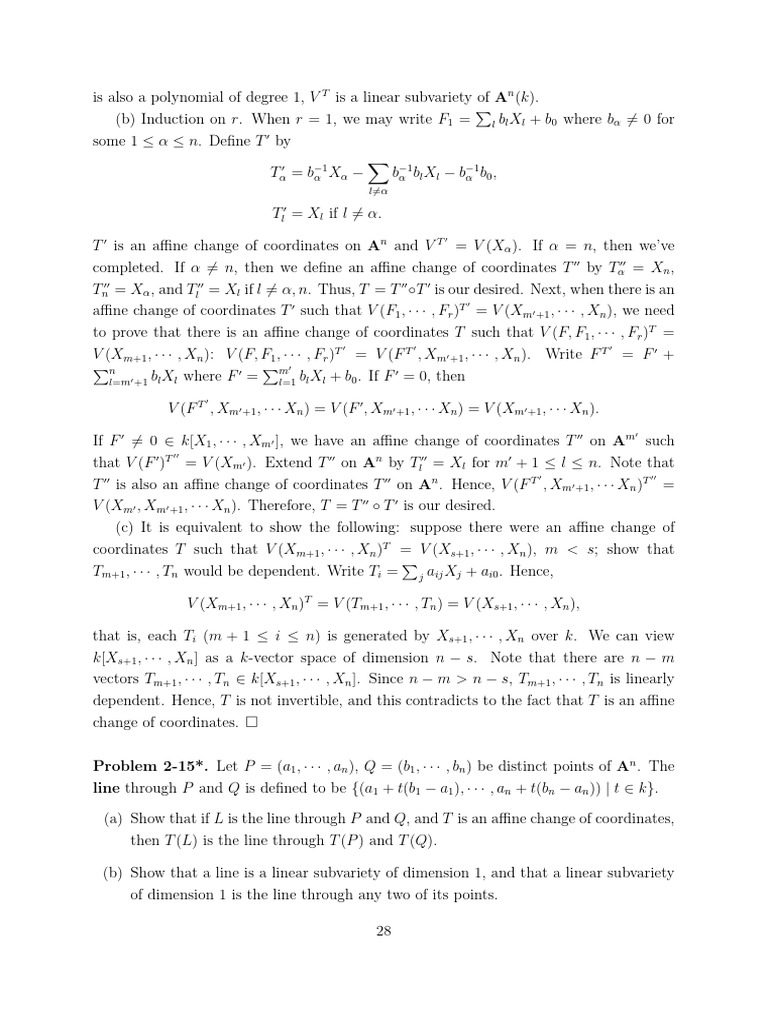 Meng-Gen, Tsai - Solution of An To Algebraic Geometry (2008) 28 | PDF | Mathematical Concepts ...