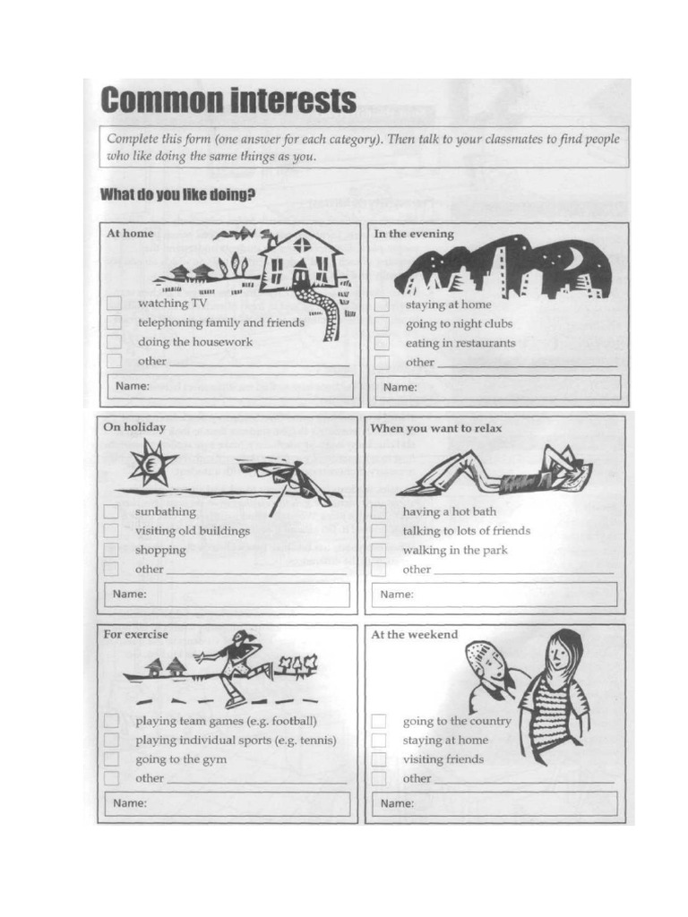 Common Interests | PDF
