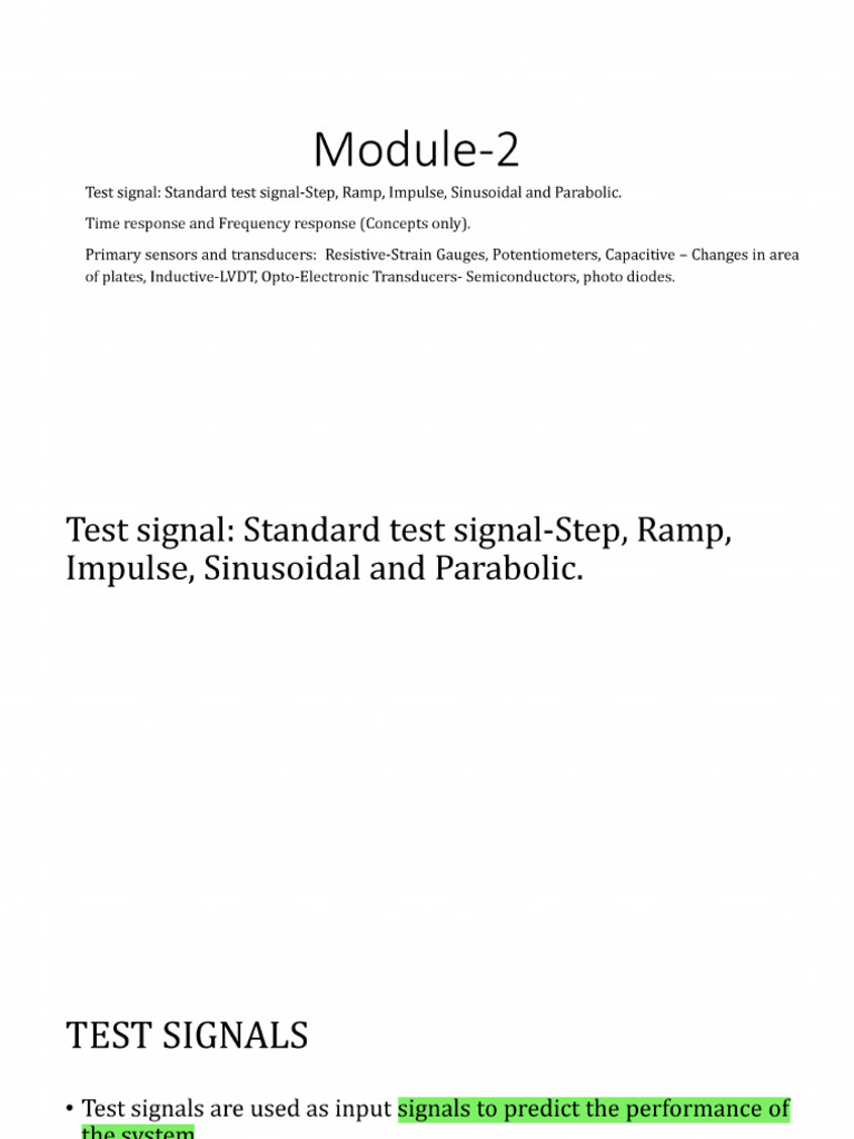 Module-2 part-1 | PDF | Sensor | Electrical Engineering Module-2 part-1 | PDF | Sensor | Electrical Engineering