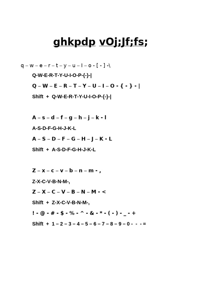 Bamini Letters Typing Format | PDF