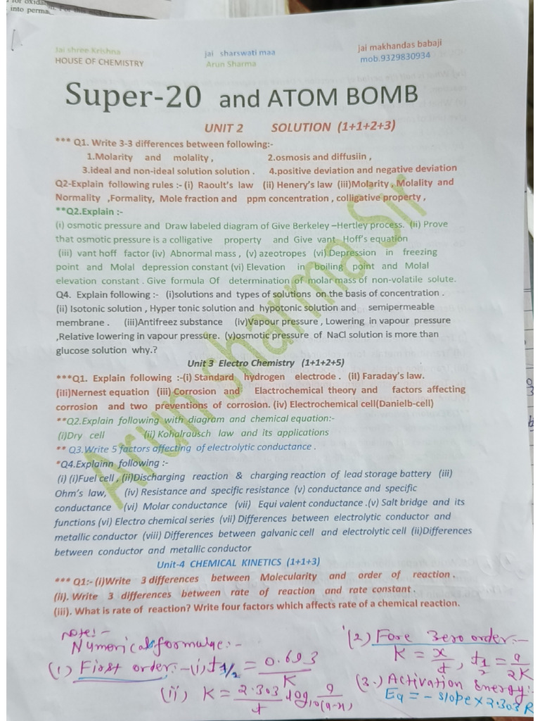 Super 20 Red Colour and Atom Bomb | PDF