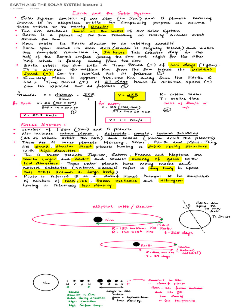Space Physics Lecture 1 & 2 | PDF