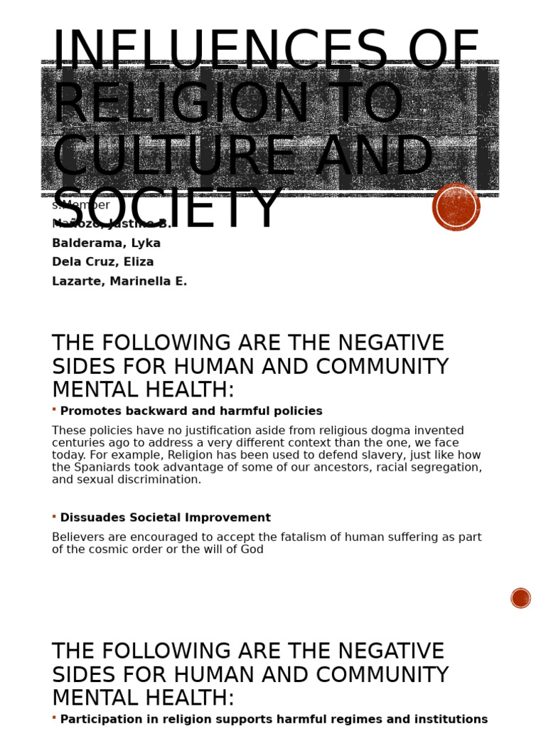 Negative Impacts of Religion on Society | PDF | Ramadan | Passover Seder