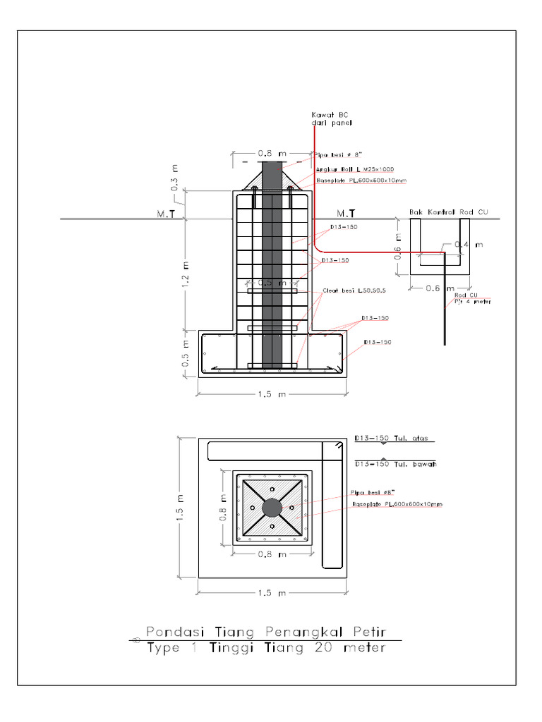 Pondasi Type 1 | PDF