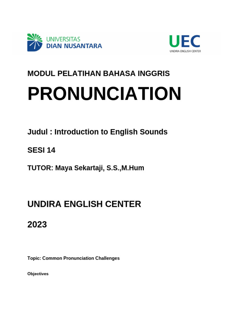 Mastering English Pronunciation Skills | PDF