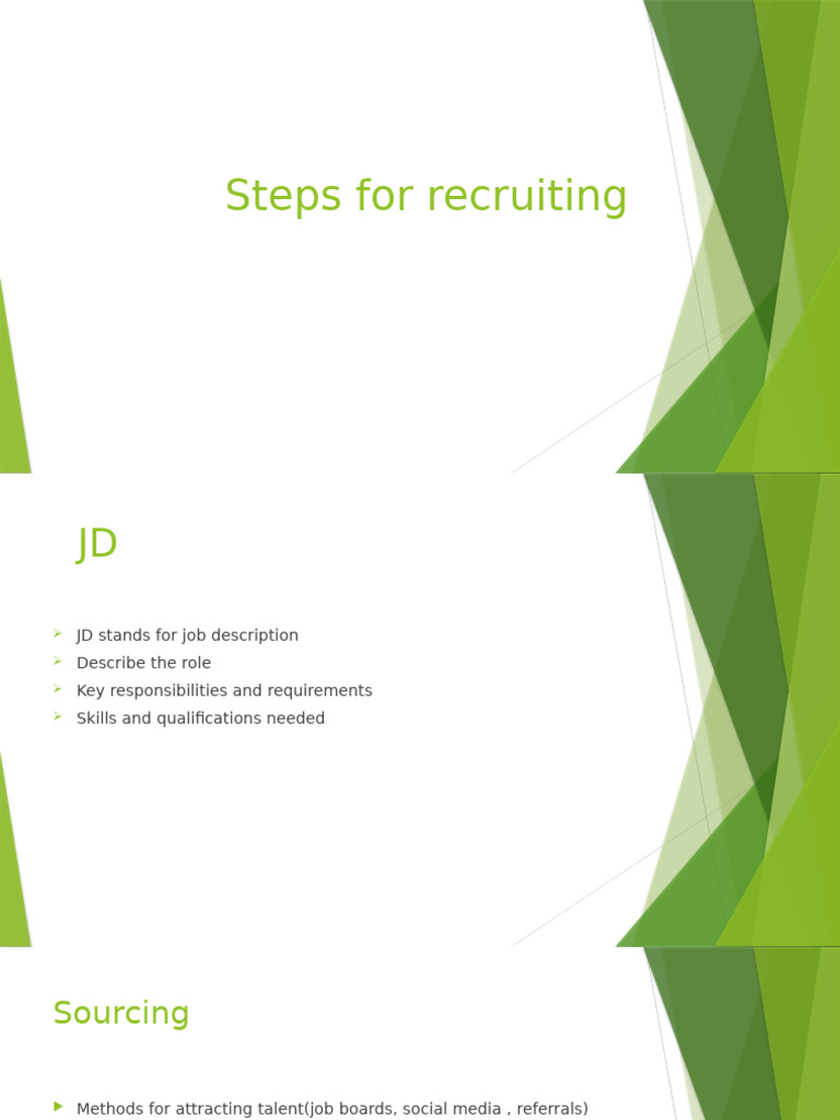 Recruitment Process Steps Explained | PDF