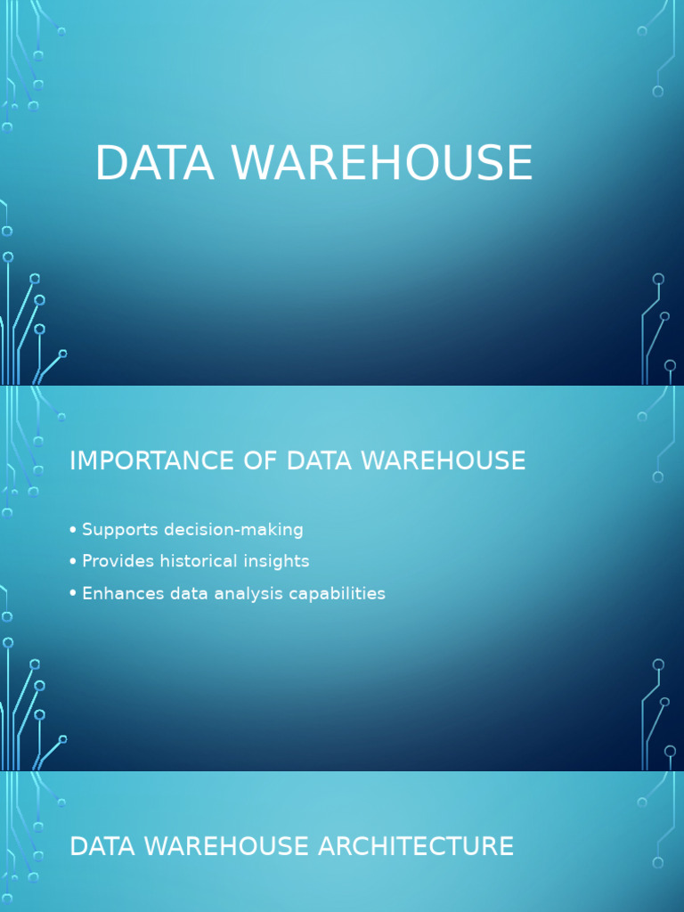 Data Warehouse | PDF