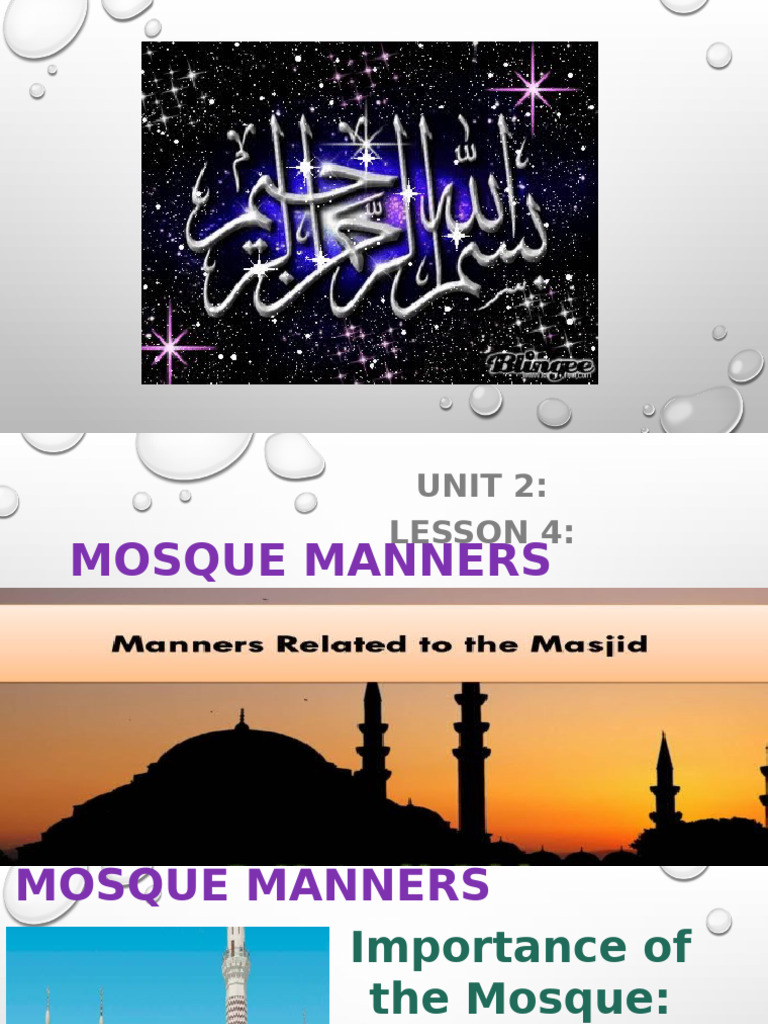 Mosque Manners 4 (1) | PDF