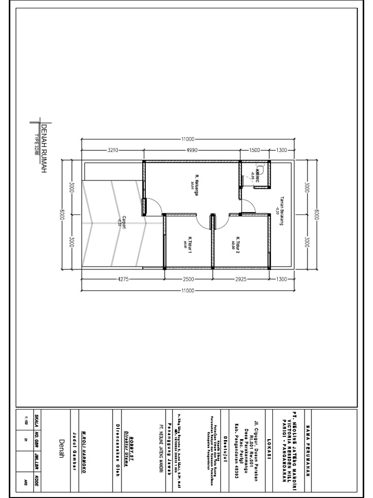 RENCANA DENAH BANGUNAN | PDF