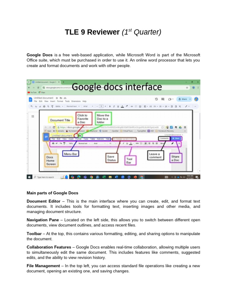 TLE 9 Reviewer 1st Quarter (1) | PDF | Gmail | Software